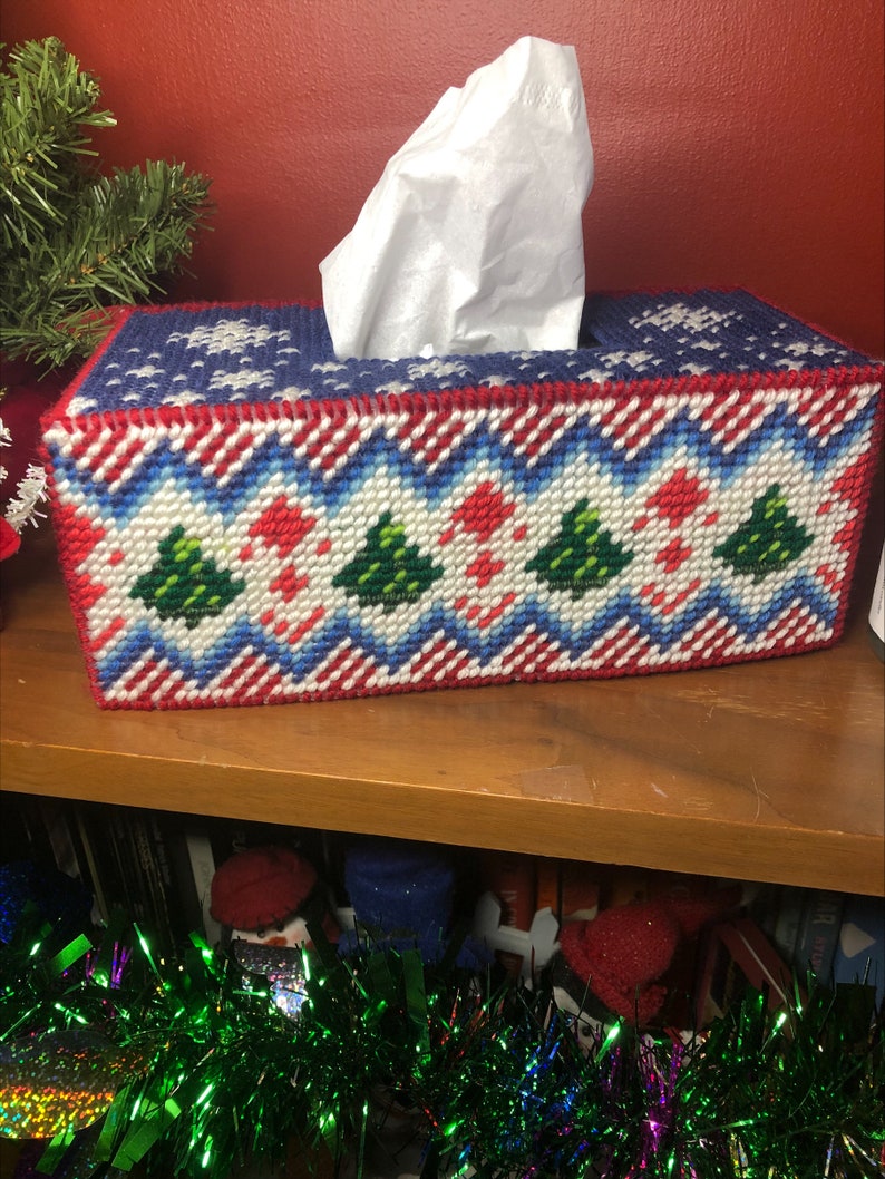 PATTERN CHRISTMAS Tree Tissue Box for Plastic Canvas - Etsy