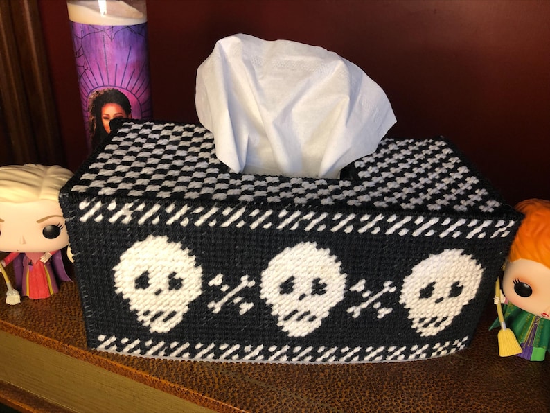 Skeleton PATTERN for Plastic Canvas Tissue Box | Etsy