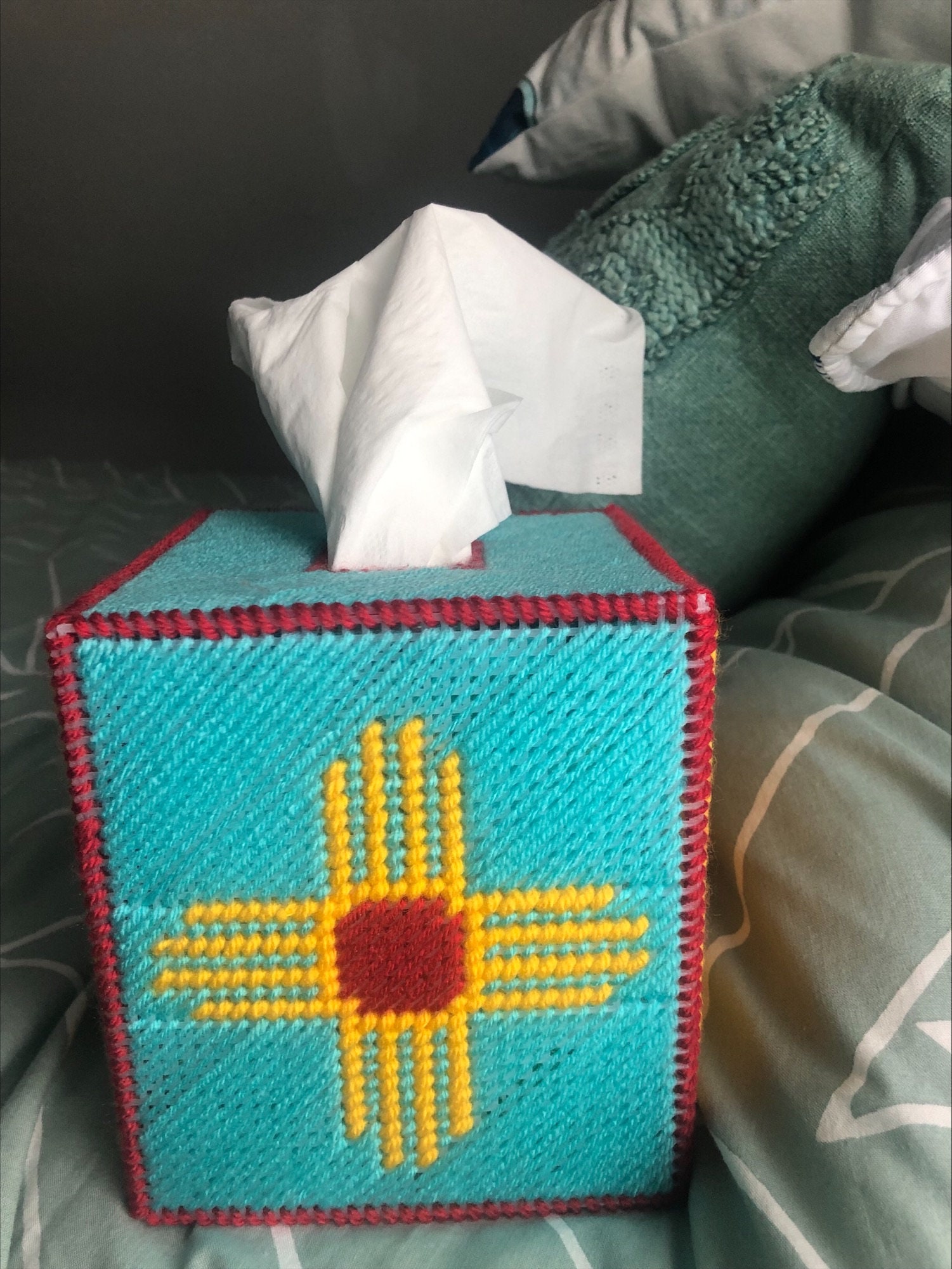 New Mexico Pattern for Plastic Canvas Tissue Box - Etsy
