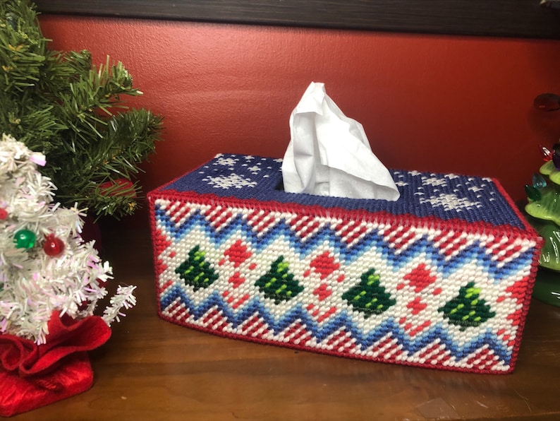 PATTERN CHRISTMAS Tree Tissue Box for Plastic Canvas - Etsy
