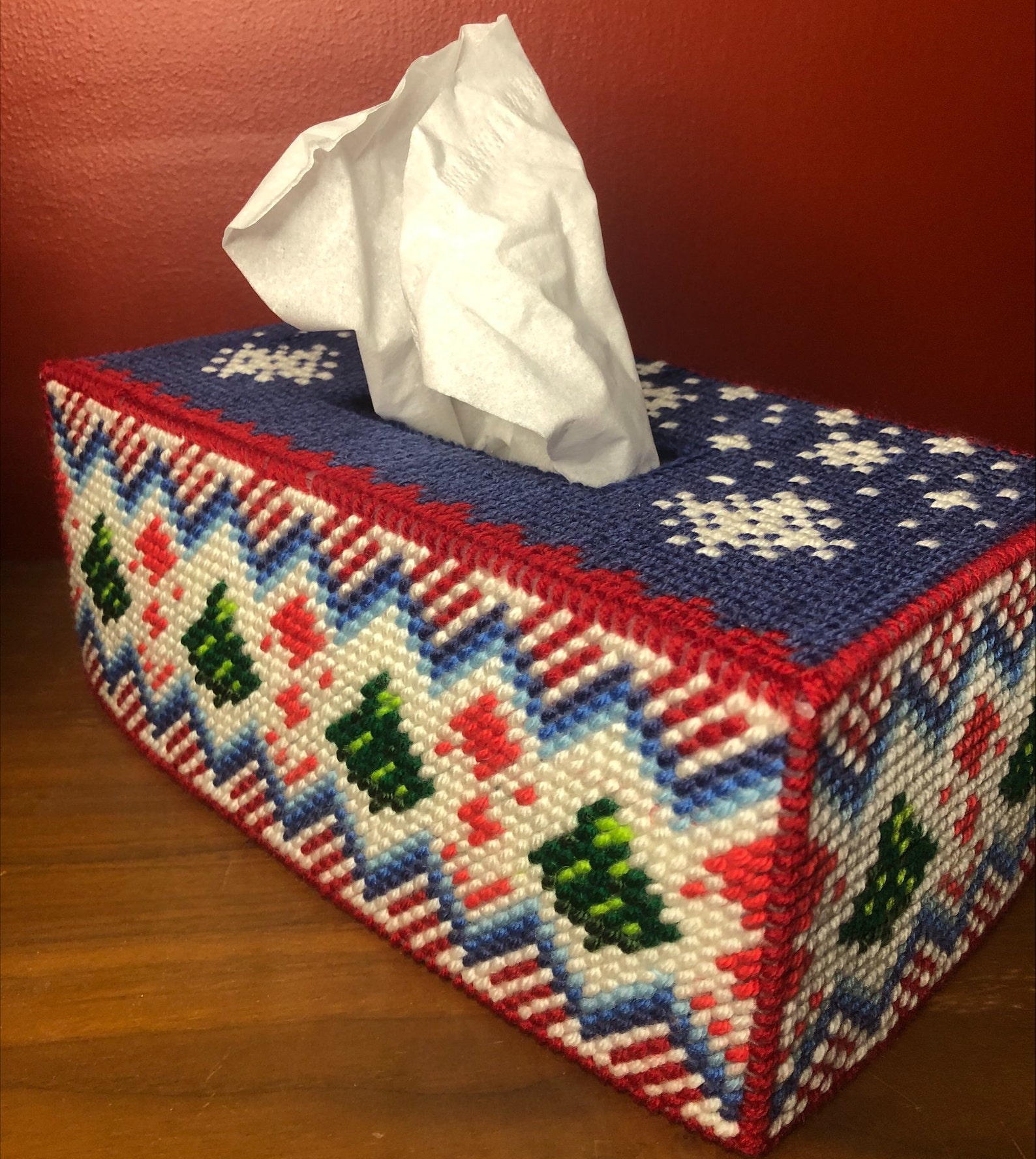 PATTERN CHRISTMAS Tree Tissue Box for Plastic Canvas - Etsy