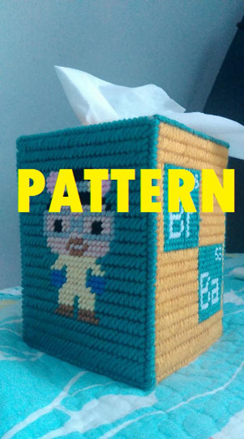 Breaking Bad Plastic Canvas Tissue Box Cover PATTERN - Etsy
