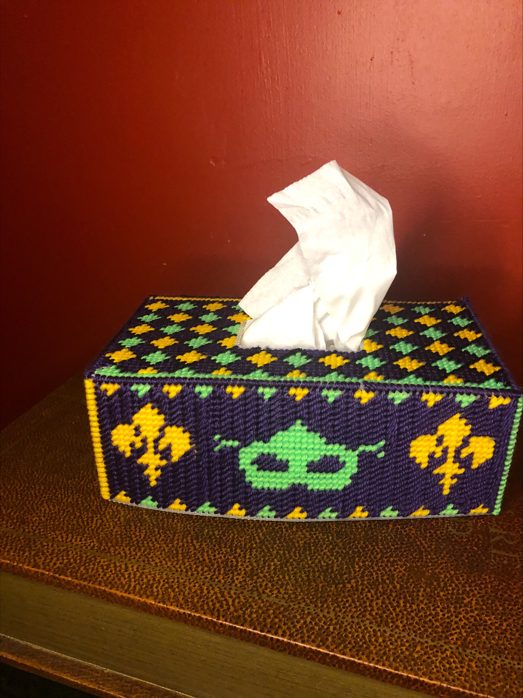 MARDI GRAS PATTERN Digital Pdf for Plastic Canvas Tissue Box - Etsy
