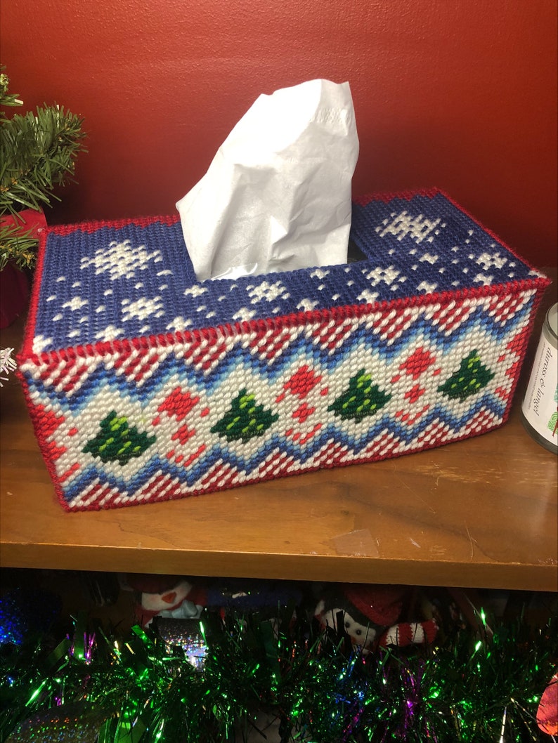 PATTERN CHRISTMAS Tree Tissue Box for Plastic Canvas - Etsy