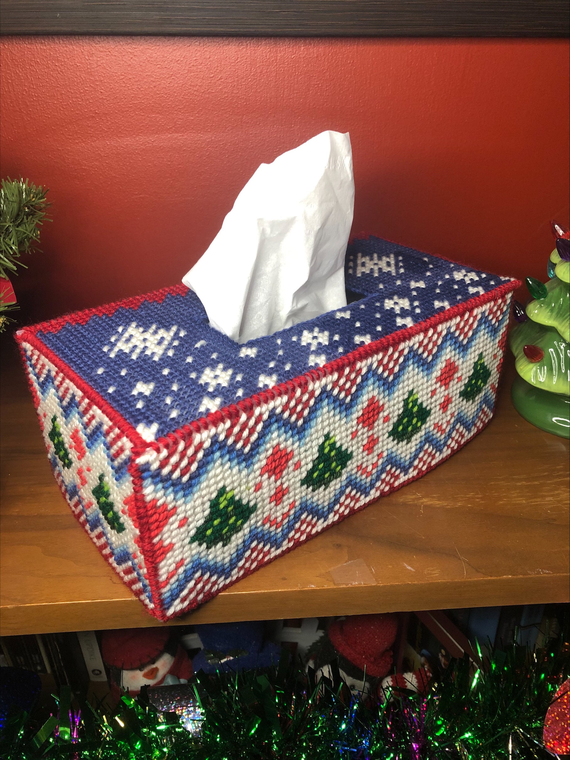 PATTERN CHRISTMAS Tree Tissue Box for Plastic Canvas - Etsy