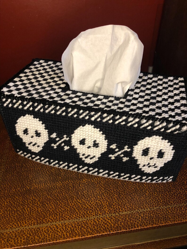 Skeleton PATTERN for Plastic Canvas Tissue Box - Etsy