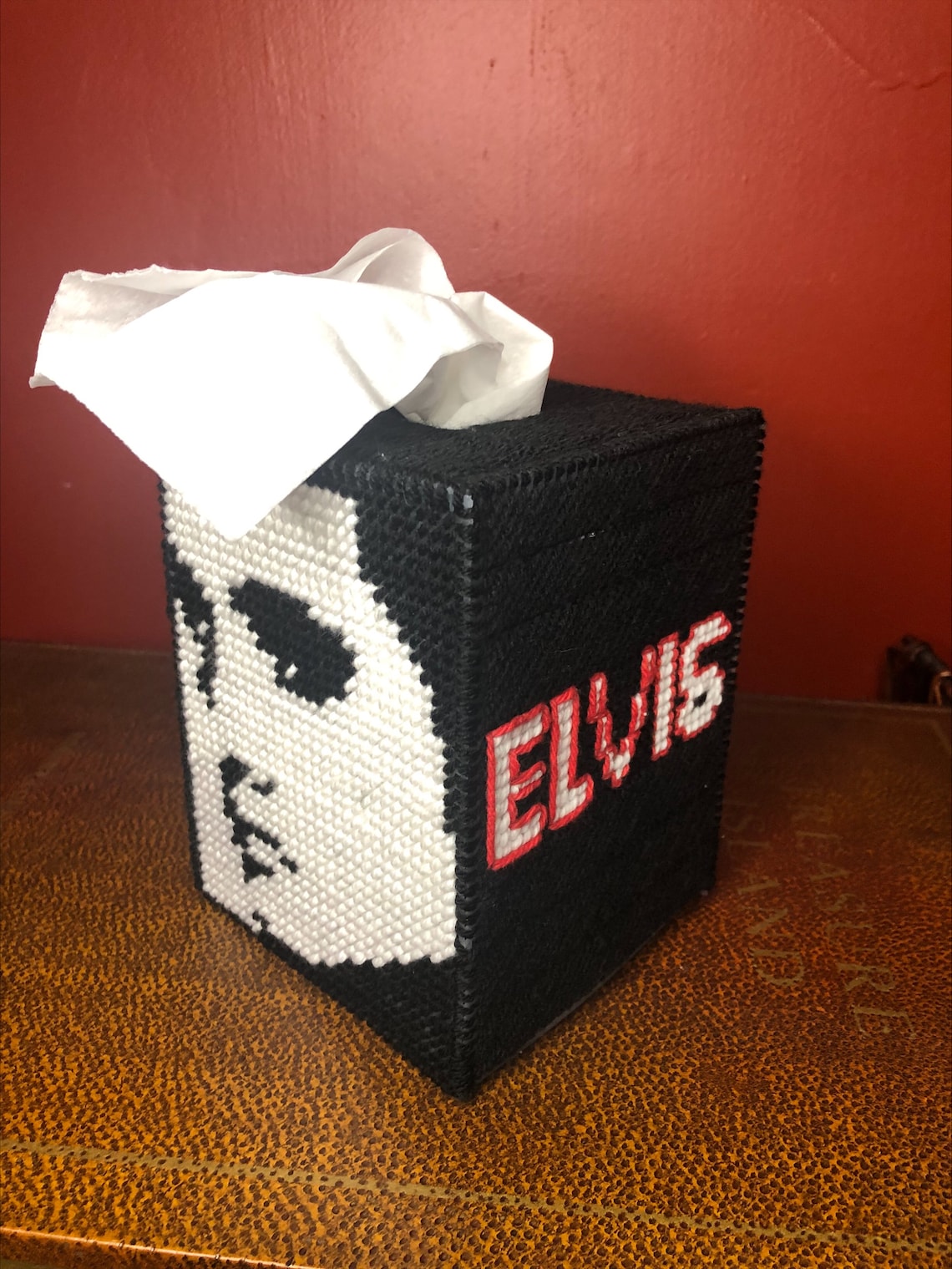 ELVIS PATTERN for Plastic Canvas Tissue Box Topper Digital PDF - Etsy