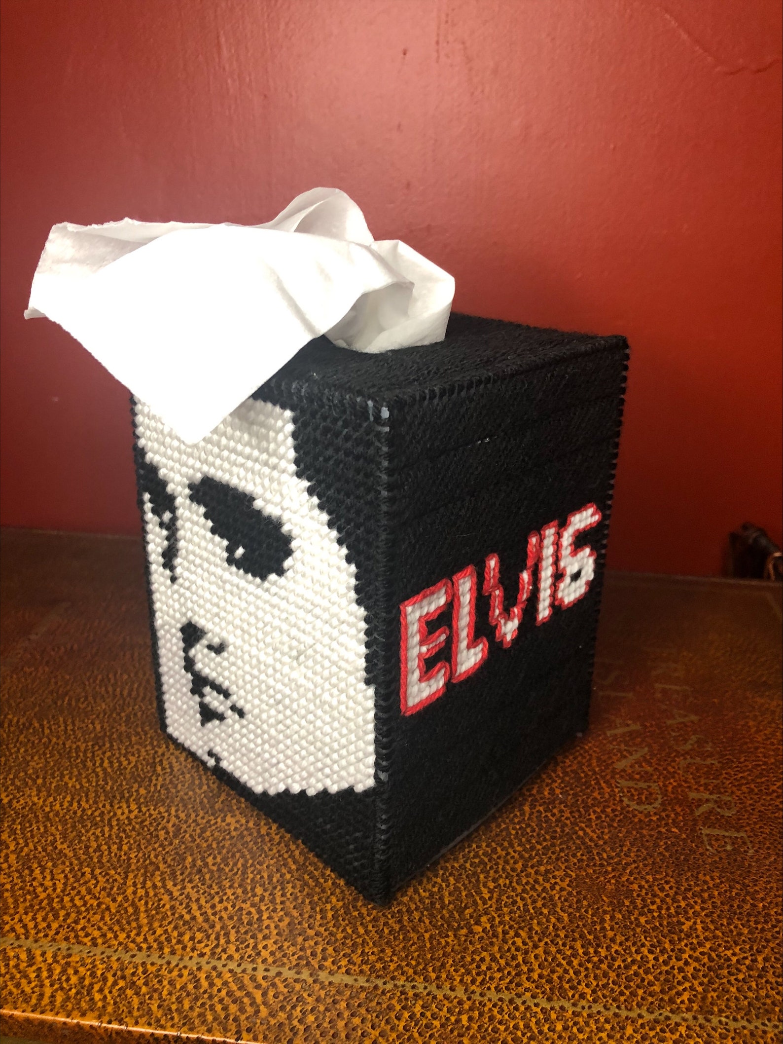 ELVIS PATTERN for Plastic Canvas Tissue Box Topper Digital PDF - Etsy
