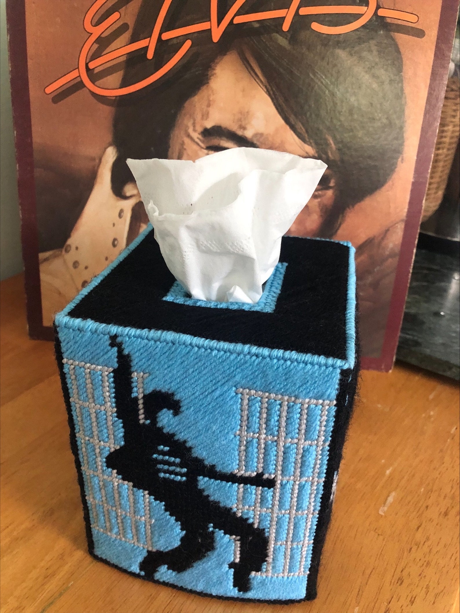 Elvis PATTERN Plastic Canvas Tissue Box Topper - Etsy