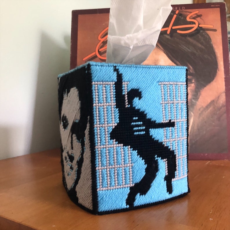 Elvis PATTERN Plastic Canvas Tissue Box Topper - Etsy