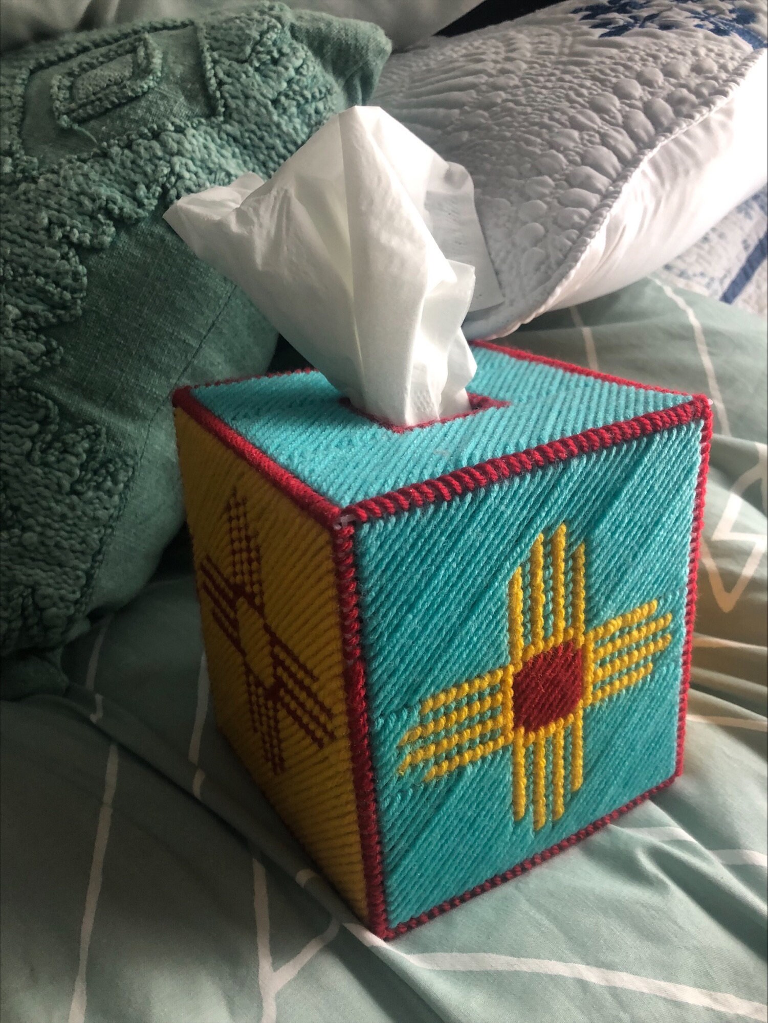 New Mexico Pattern for Plastic Canvas Tissue Box - Etsy