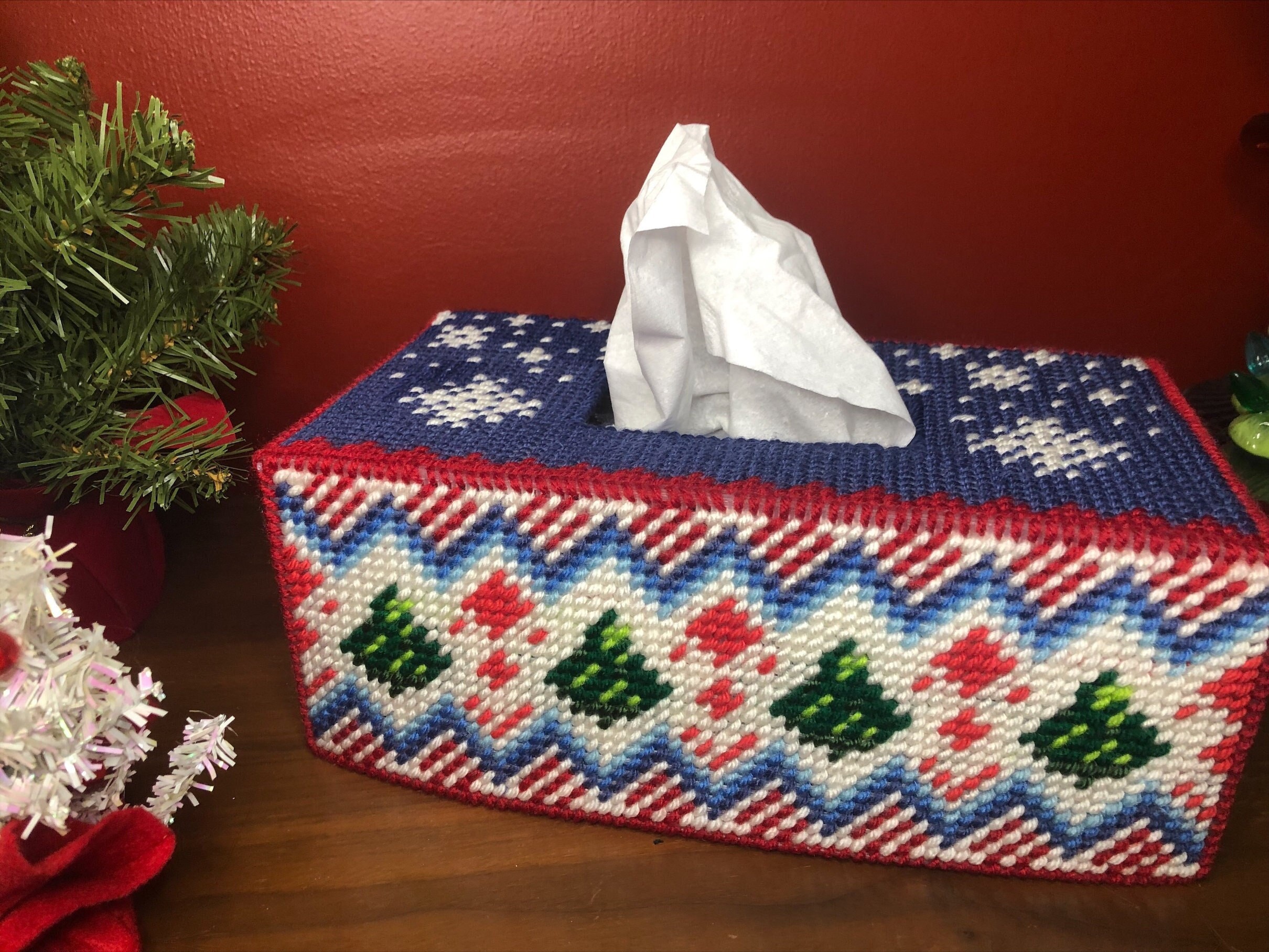 PATTERN CHRISTMAS Tree Tissue Box for Plastic Canvas - Etsy