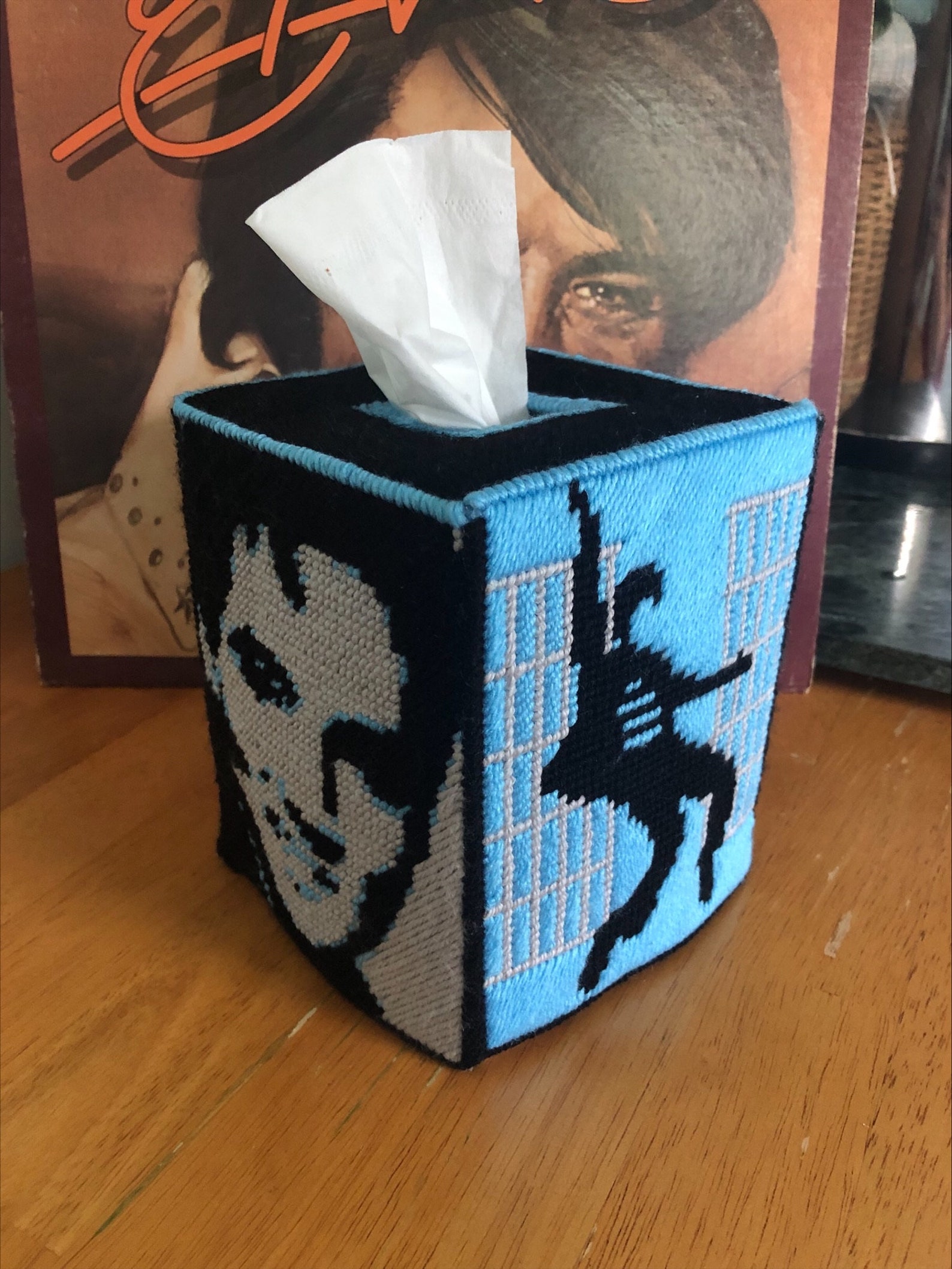 Elvis PATTERN Plastic Canvas Tissue Box Topper - Etsy