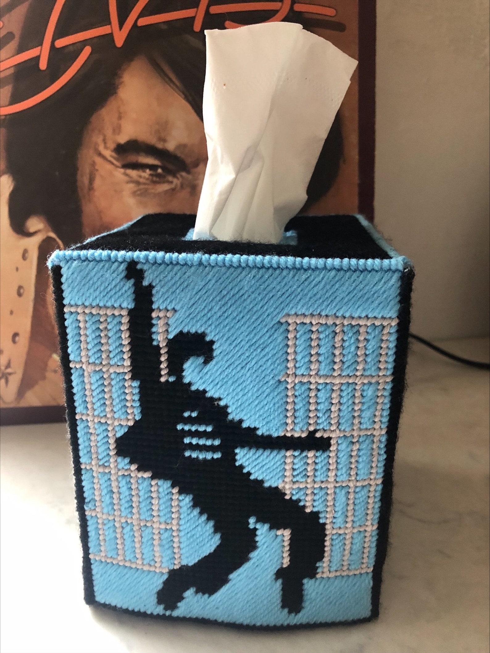 Elvis PATTERN Plastic Canvas Tissue Box Topper - Etsy
