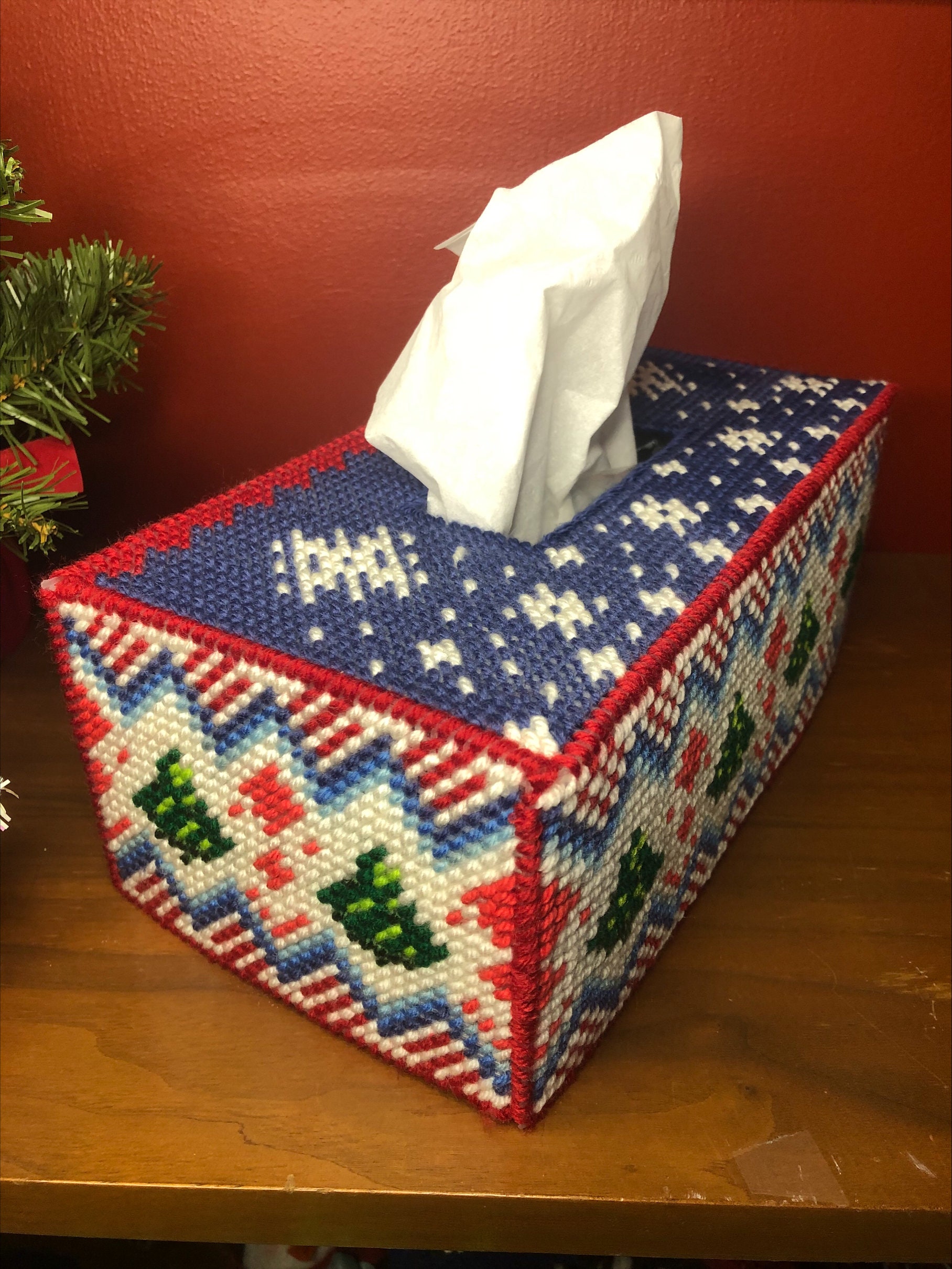 PATTERN CHRISTMAS Tree Tissue Box for Plastic Canvas - Etsy