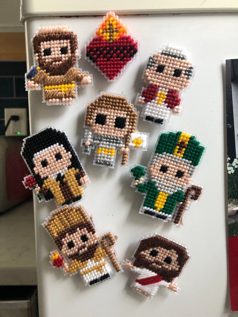 Religious Saint Patterns for Plastic Canvas Magnets - Etsy
