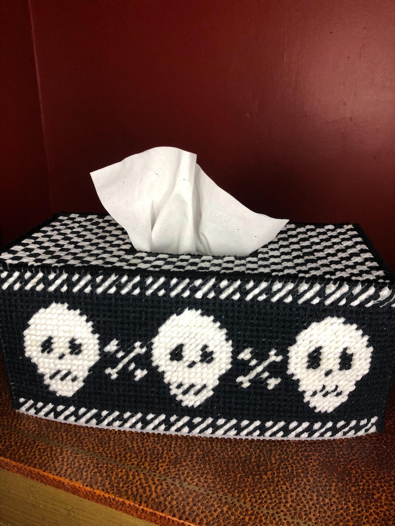 Skeleton PATTERN for Plastic Canvas Tissue Box - Etsy