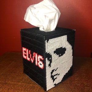 ELVIS PATTERN for Plastic Canvas Tissue Box Topper Digital PDF - Etsy