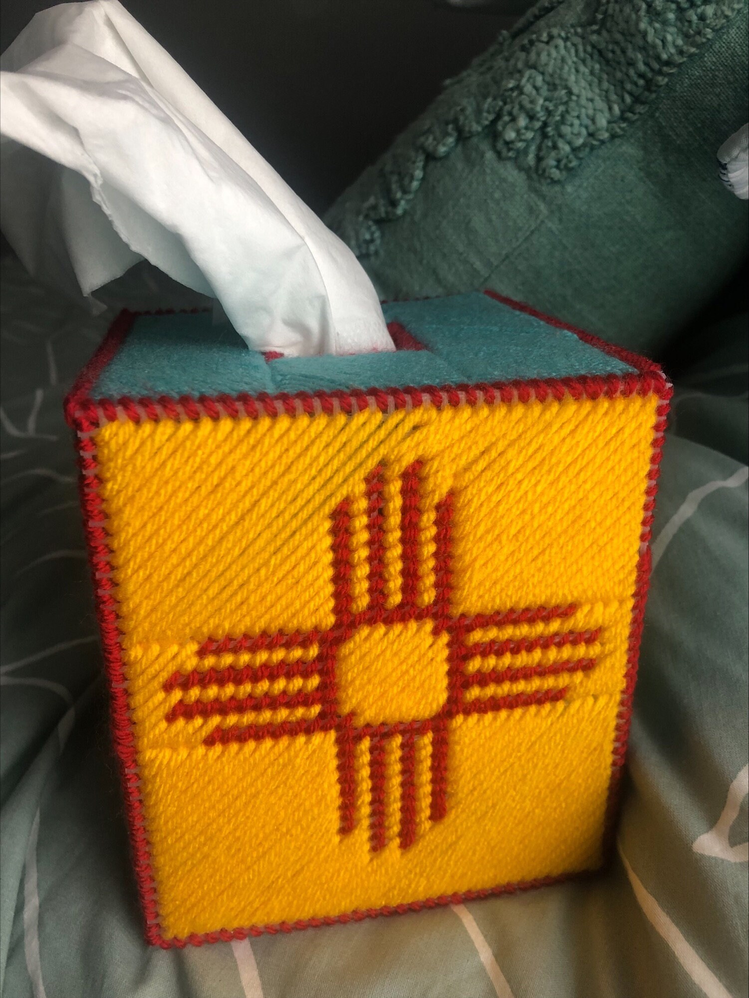 New Mexico Pattern for Plastic Canvas Tissue Box - Etsy