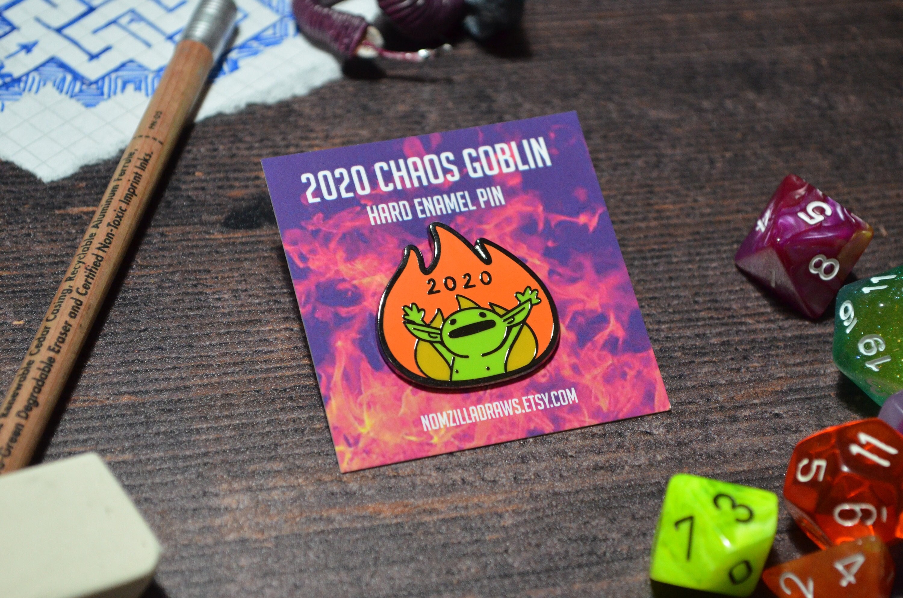 2020 Chaos Goblin Enamel D&D Pin - Etsy