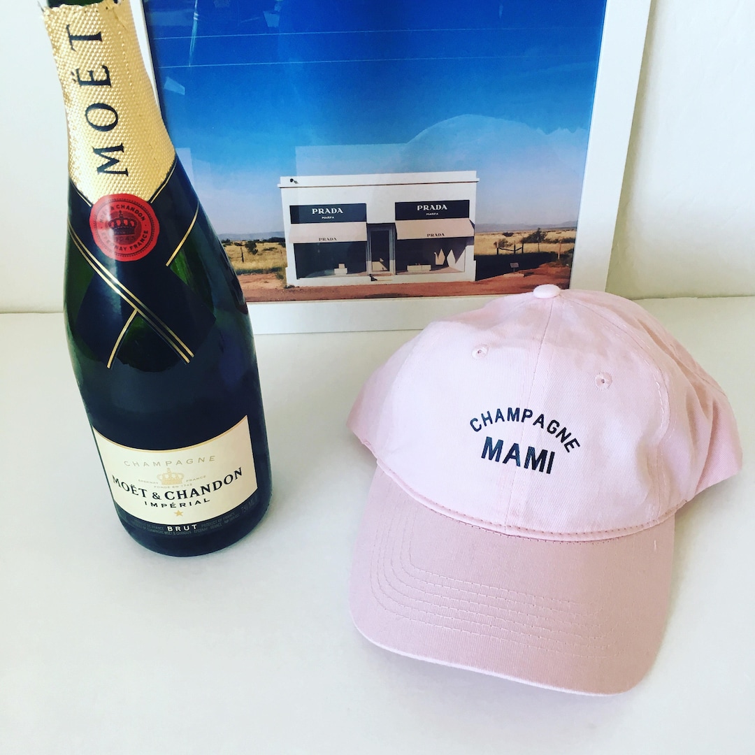 Champagne Mami Dad Hat by Fashionisgreat - Pink Khaki White Black - Etsy