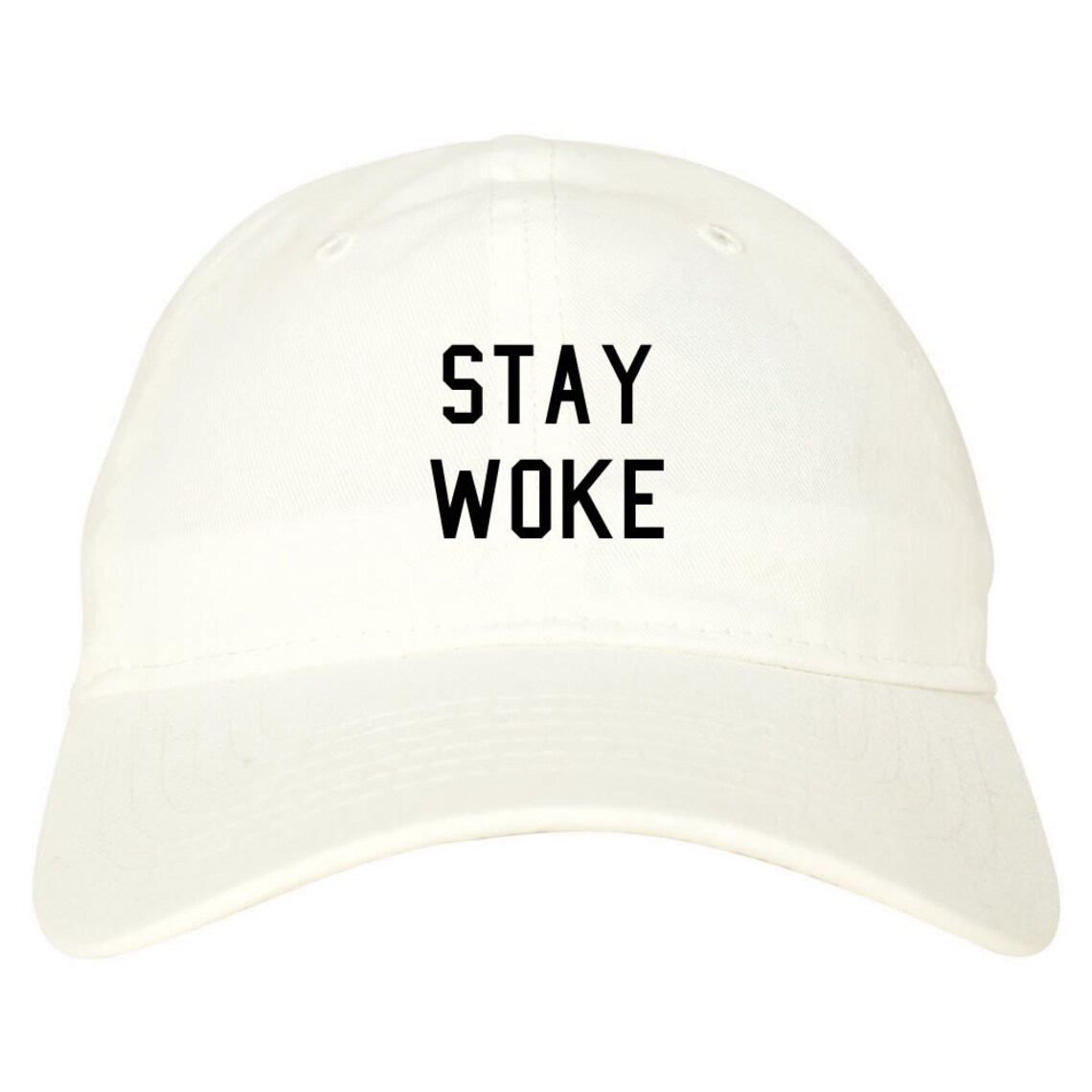 Stay Woke Dad Hat by Fashionisgreat - Pink Khaki White Black - Etsy