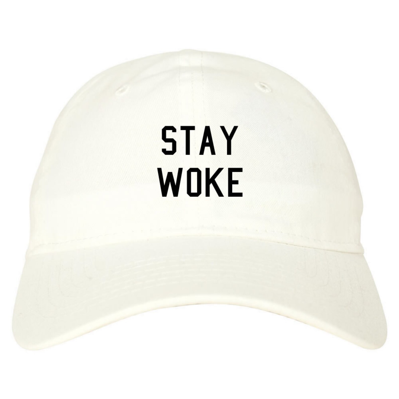 Stay Woke Dad Hat by Fashionisgreat - Pink Khaki White Black - Etsy