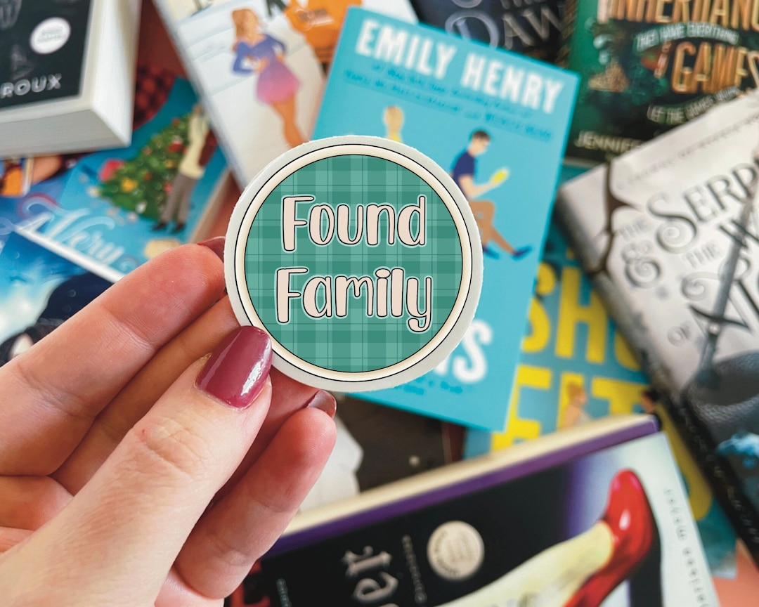 Found Family Sticker, Book Trope Vinyl Sticker, Cozy Reader Gift, Found ...