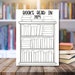 Printable Book Tracker for 2024, Printable Bookshelf, Book Log for ...