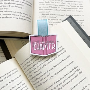 Just one more chapter magnetic bookmark gift for book lovers | Etsy