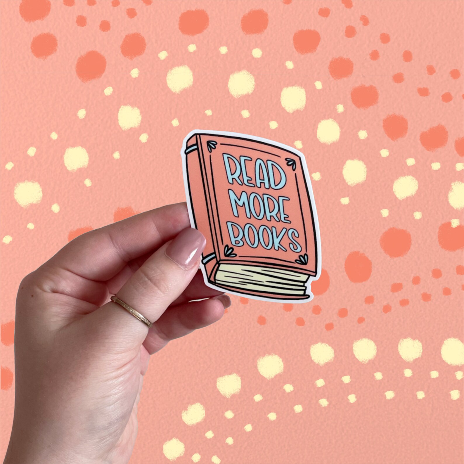 Read More Books Sticker Gift for Book Lovers Bookish Sticker | Etsy