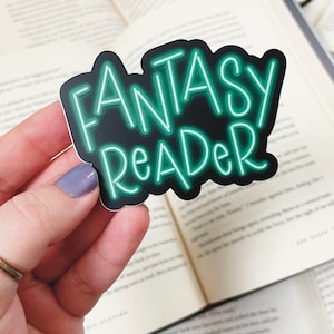 Fantasy Reader, Neon Sign Sticker for Those Who Love to Read Fantasy ...