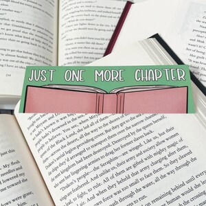 Just One More Chapter Bookmark, Gift for Book Nerd - Etsy