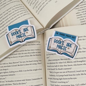 Books Are Magic Magnetic Bookmark, Gift for Readers - Etsy