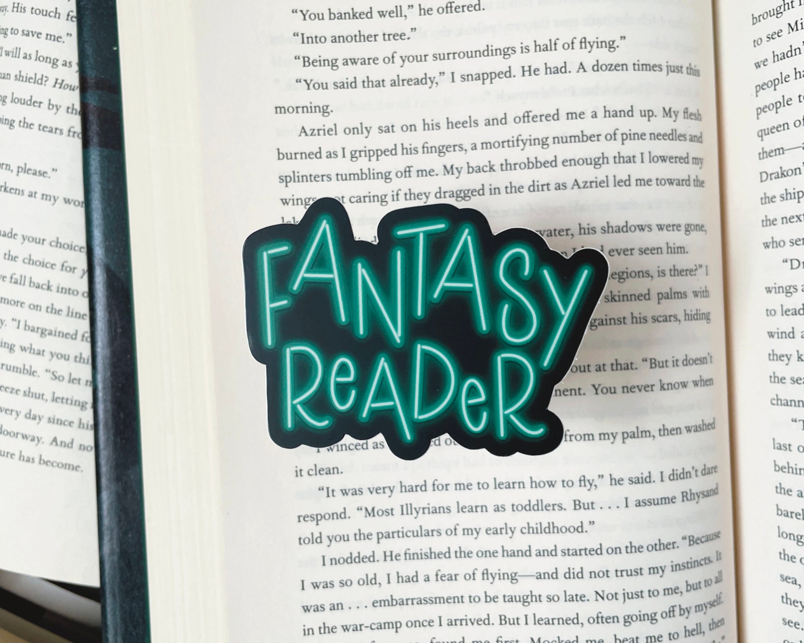 Fantasy Reader Neon Sign Sticker for Those Who Love to Read - Etsy