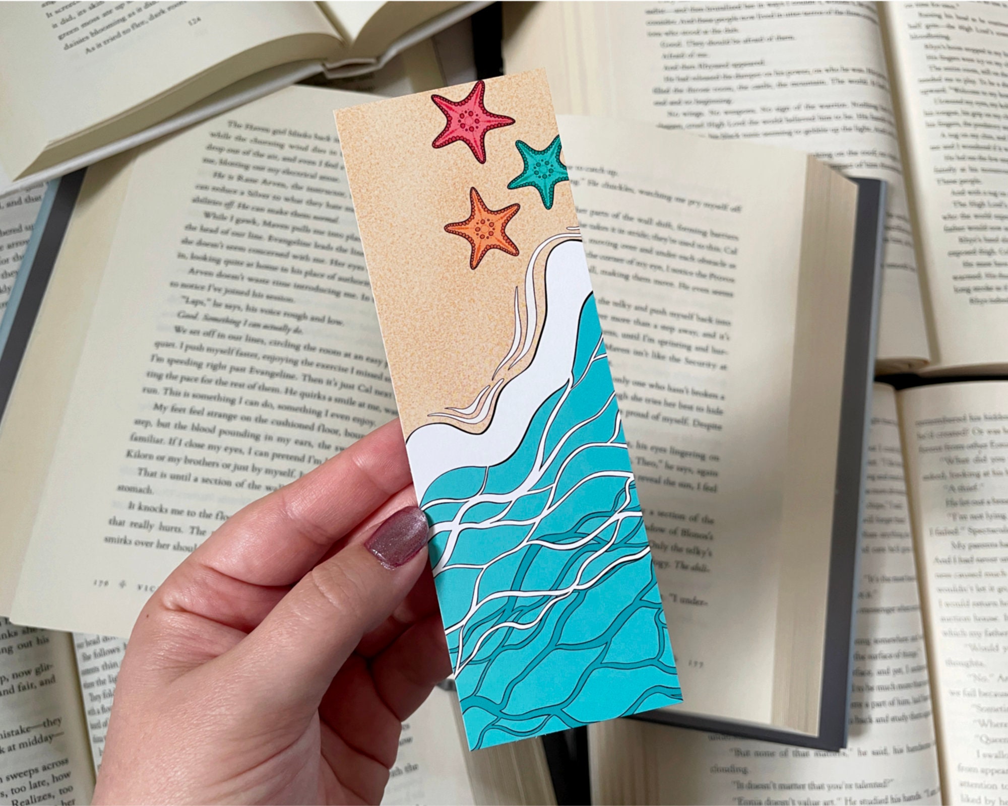 Ocean Bookmark Summer Themed Bookmark - Etsy