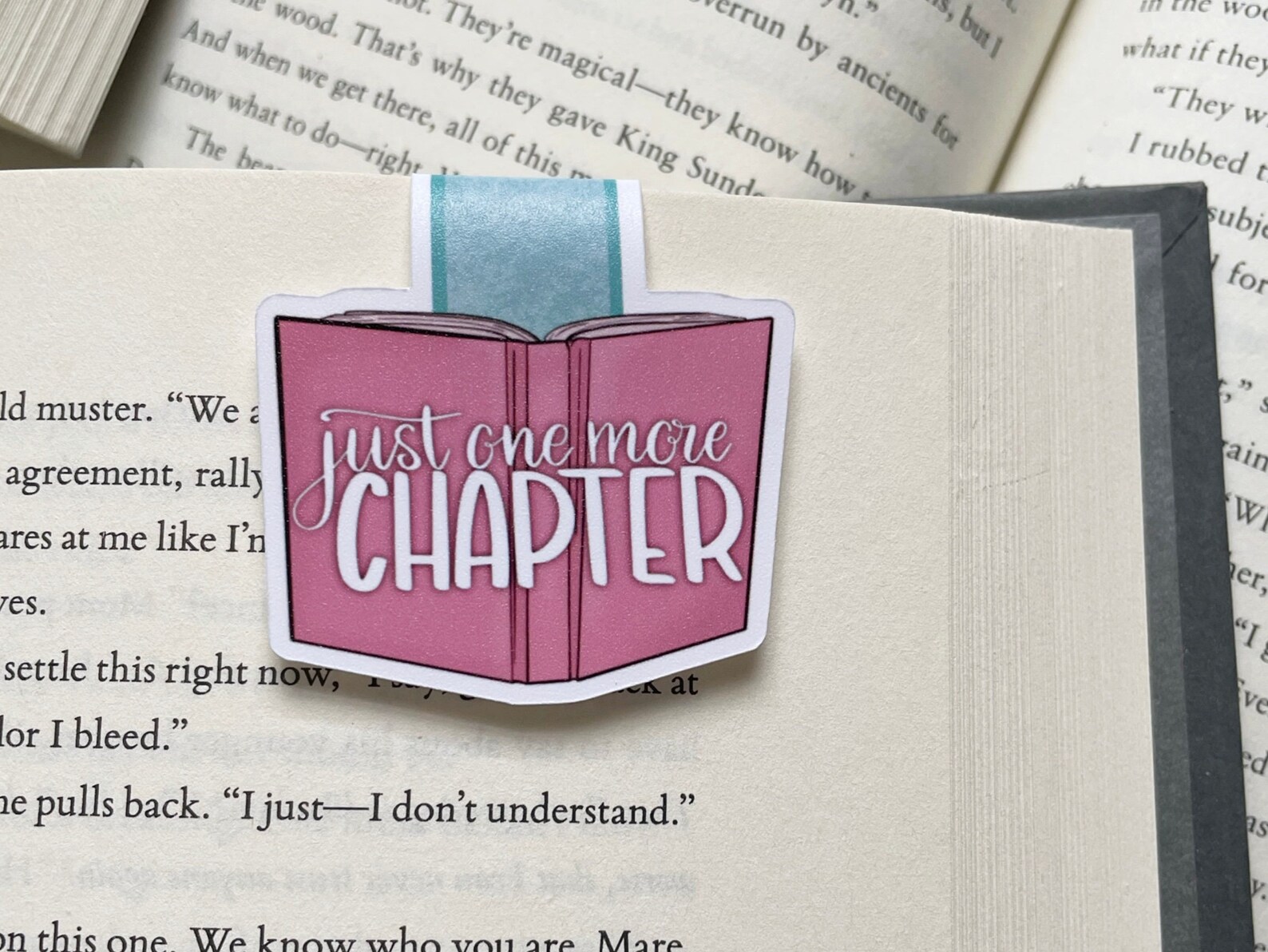 Just One More Chapter Magnetic Bookmark Gift for Book Lovers - Etsy