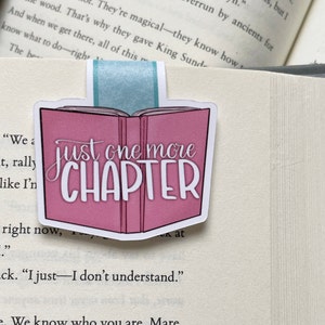 Just One More Chapter Magnetic Bookmark, Gift for Book Lovers - Etsy