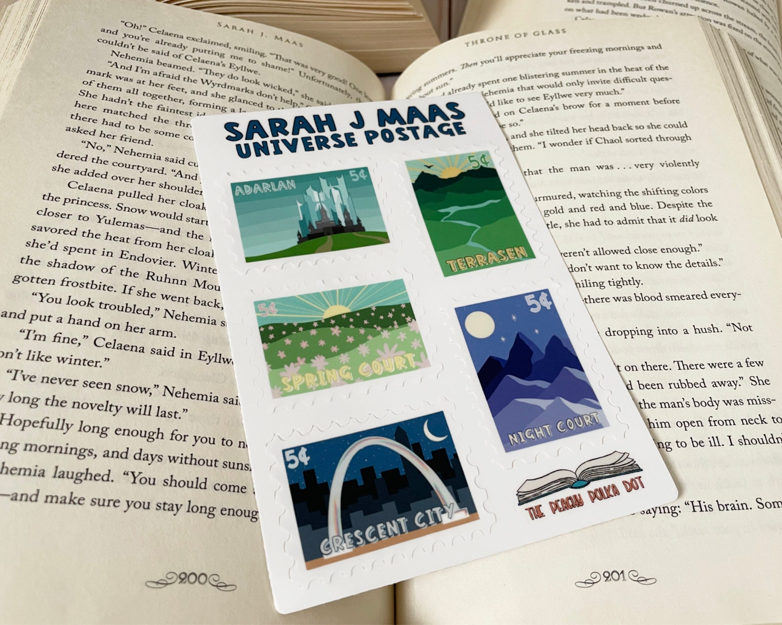 Sarah J Maas Universe Sticker Sheet Five Waterproof Stickers - Etsy