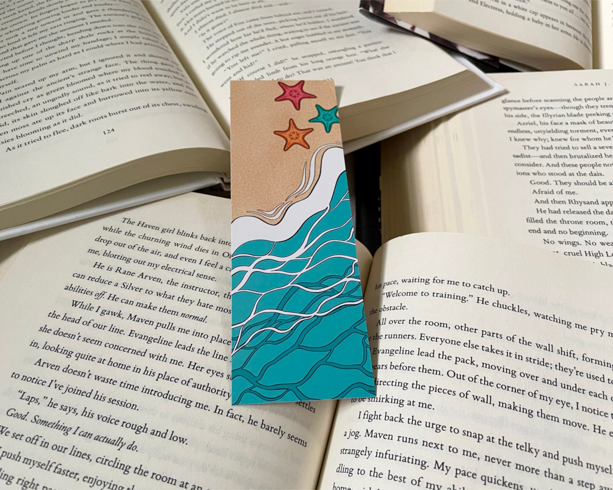 Ocean Bookmark, Summer Themed Bookmark for Beach Reads - Etsy