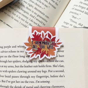 I Remember It All Too Well, Taylor Swift Red Magnetic Bookmark - Etsy