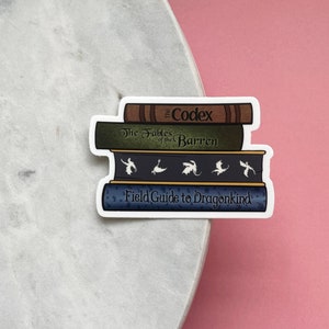 Violet's Books Fourth Wing Sticker, Officially Licensed Merch, Sticker ...