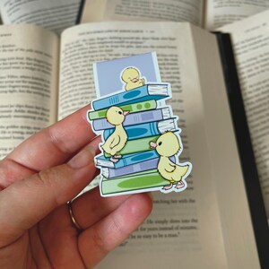 Ducks and Books Magnetic Bookmark, Adorable Spring Themed Bookmark - Etsy