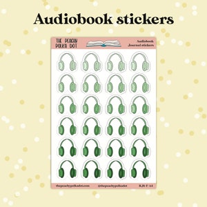 Reading Journal Stickers, Reading Format Audiobook Journal Sticker ...