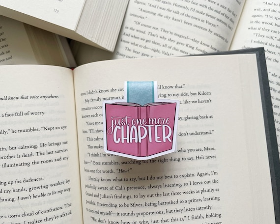 Just One More Chapter Magnetic Bookmark Gift for Book Lovers - Etsy