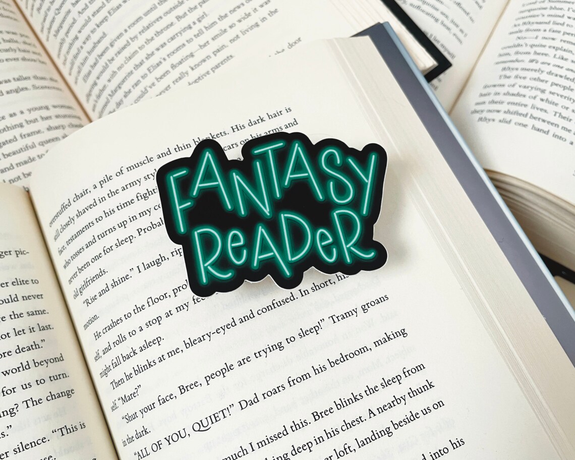Fantasy Reader Neon Sign Sticker for Those Who Love to Read - Etsy