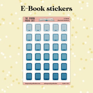 Reading Journal Stickers, Reading Format E-reader Journal Sticker, E ...