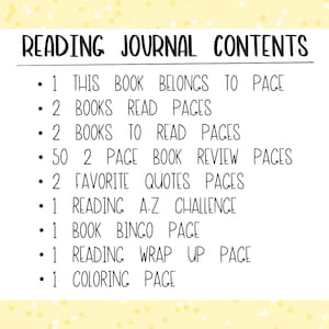 Reading Journal, the Perfect Journal for Readers, Track up to 50 Books ...