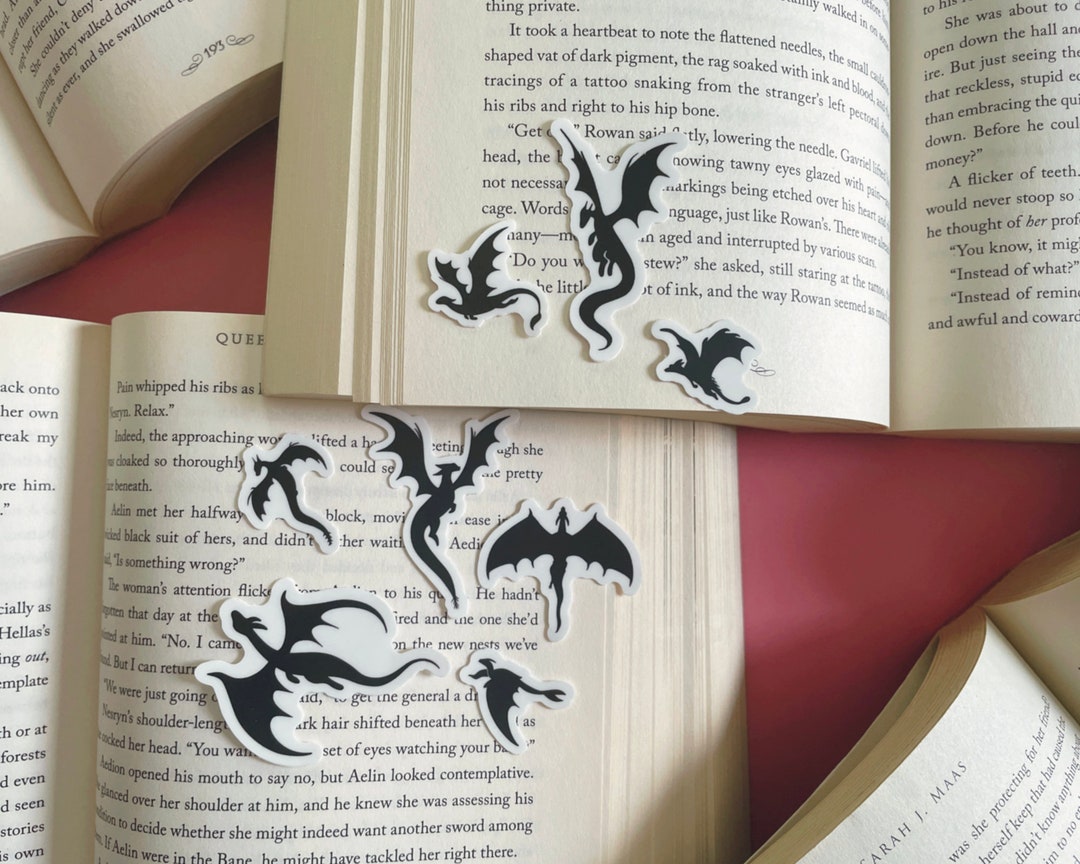 Mini Dragon Sticker Pack, 8 Mini Vinyl Stickers, Dragon Silhouette ...