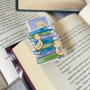 Ducks and Books Magnetic Bookmark, Adorable Spring Themed Bookmark - Etsy